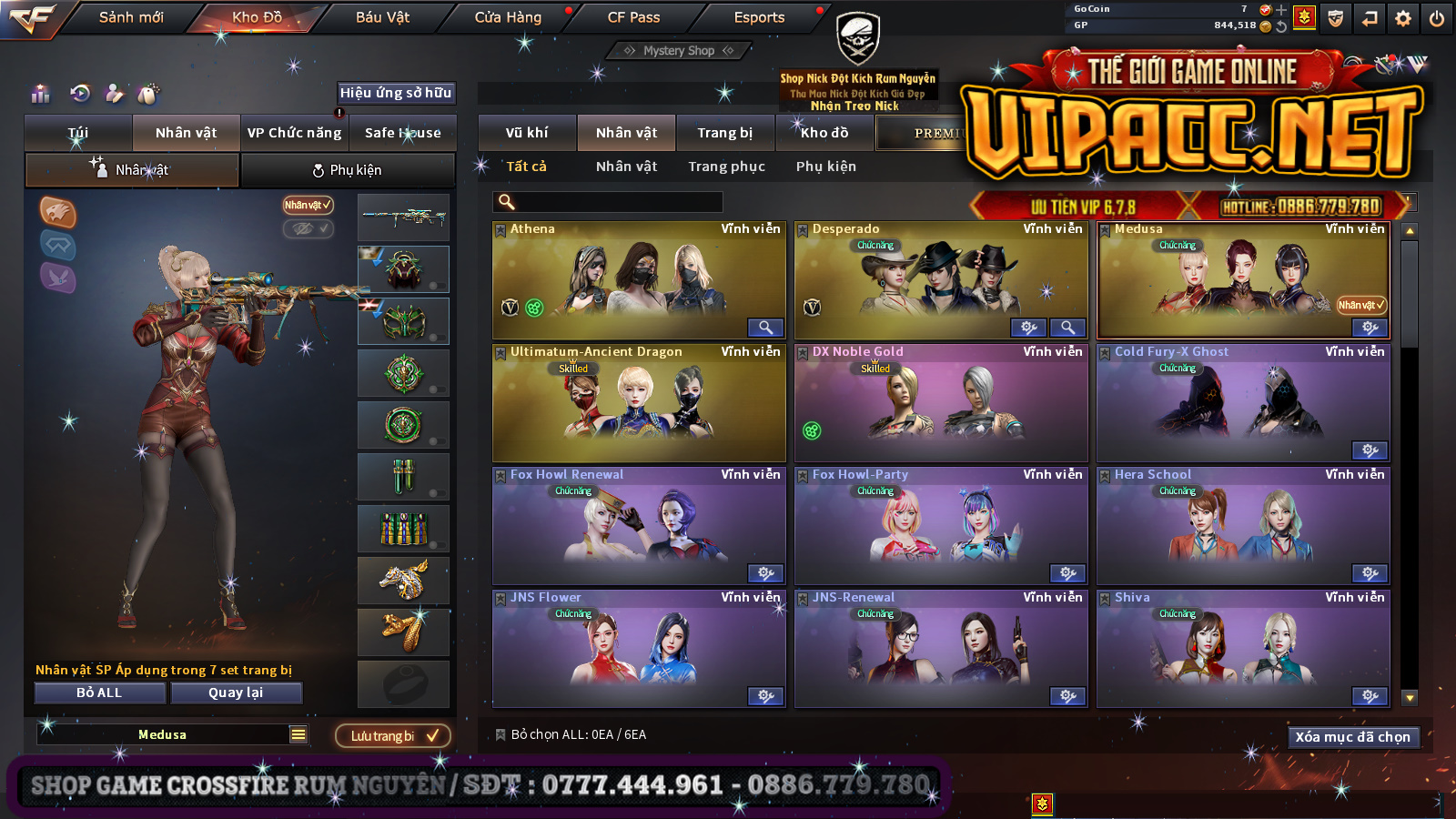 Tài khoản CF giá rẻ 9999999 #6044